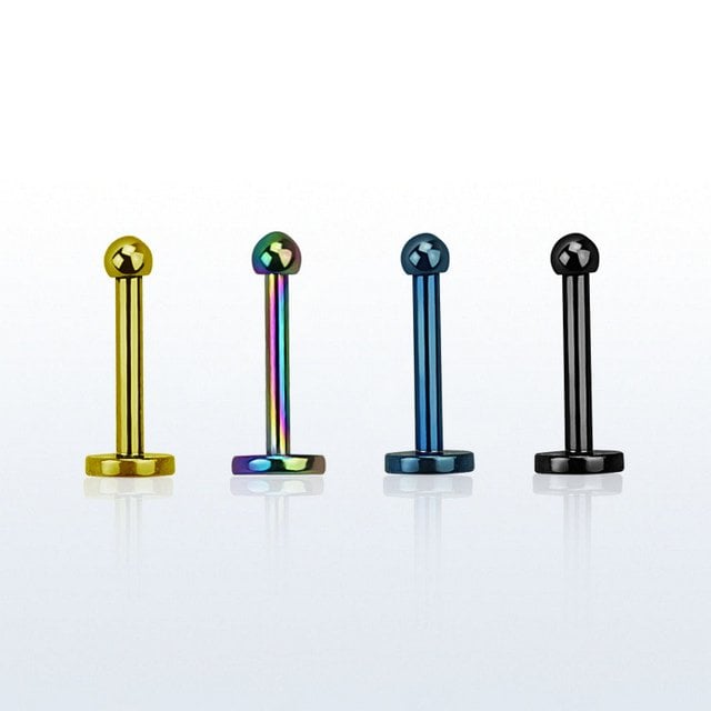 18g Anodized Labret - RRD Tattoo Supplies